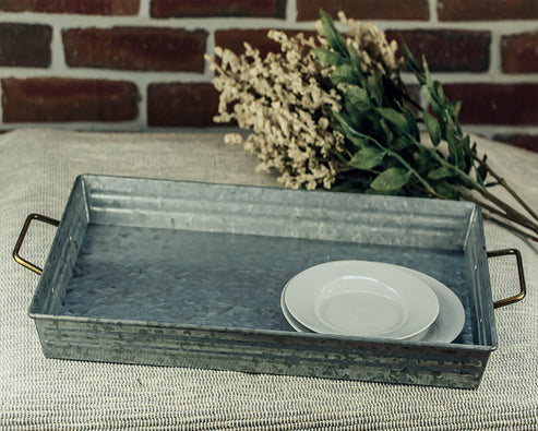 Galvanized Rectangle Tray
